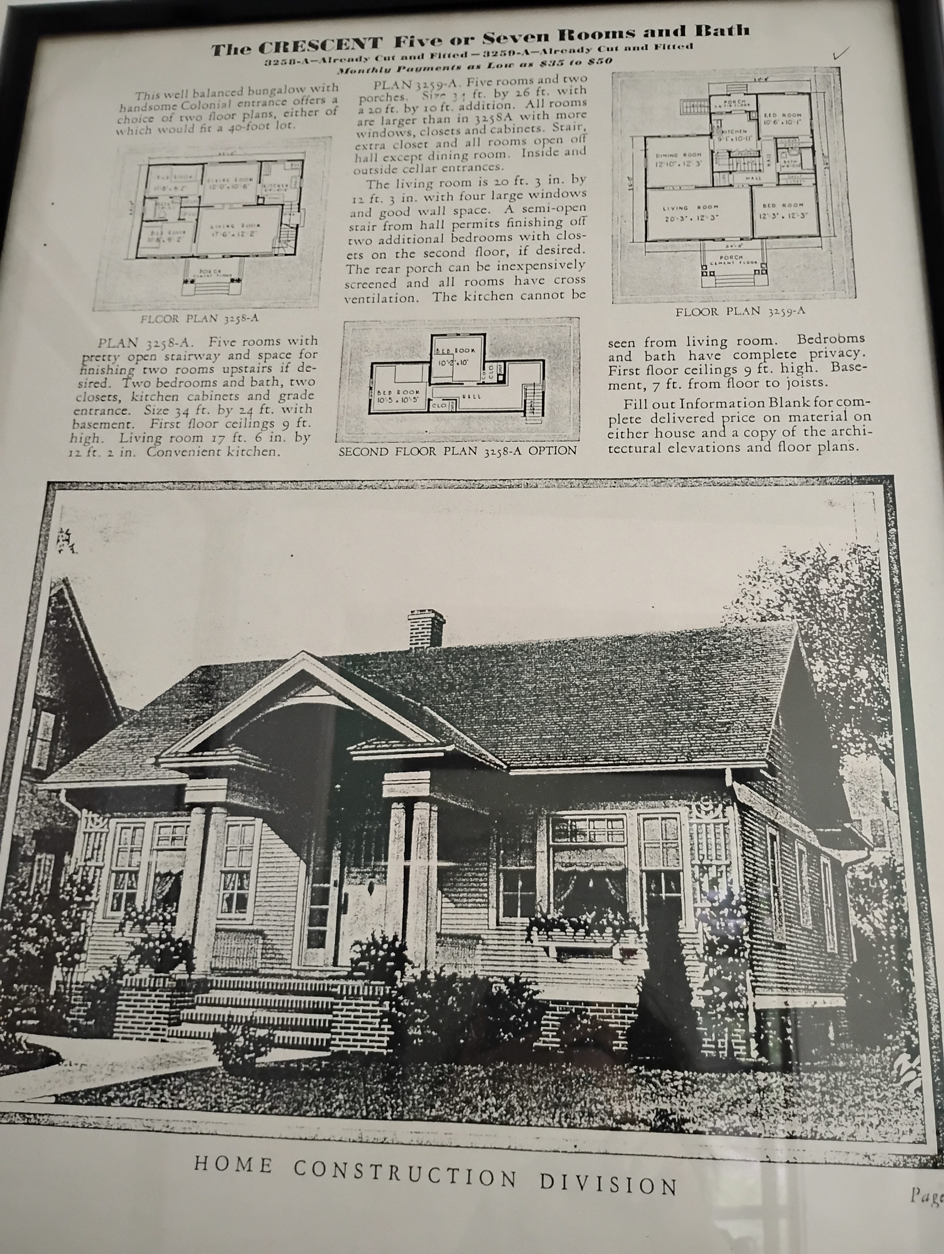 An advertisement from Sears for the Crescent model. Photo by Mary Casey ...